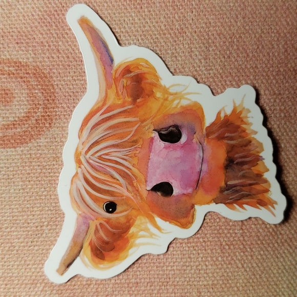 Office | I Highland Cow Sticker Western Farmhouse Decor Highland Cattle ...